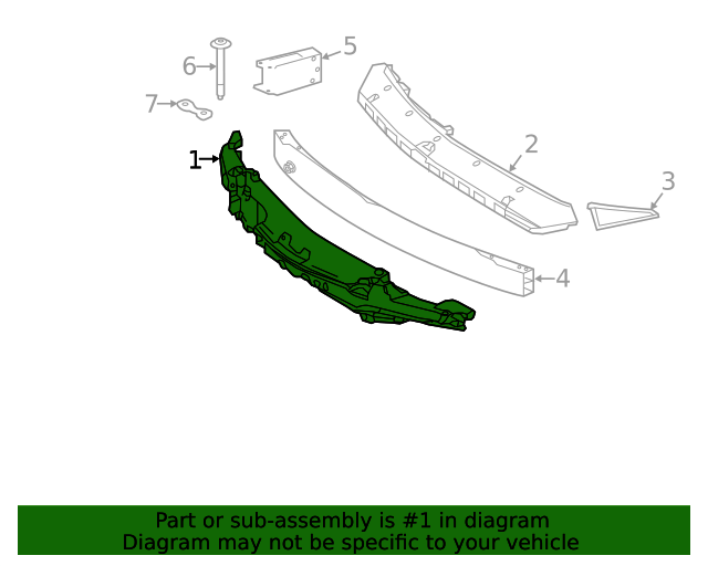 117-885-65-00 - Energy Absorber 2017-2019 Mercedes-Benz | Mercedes-Benz ...