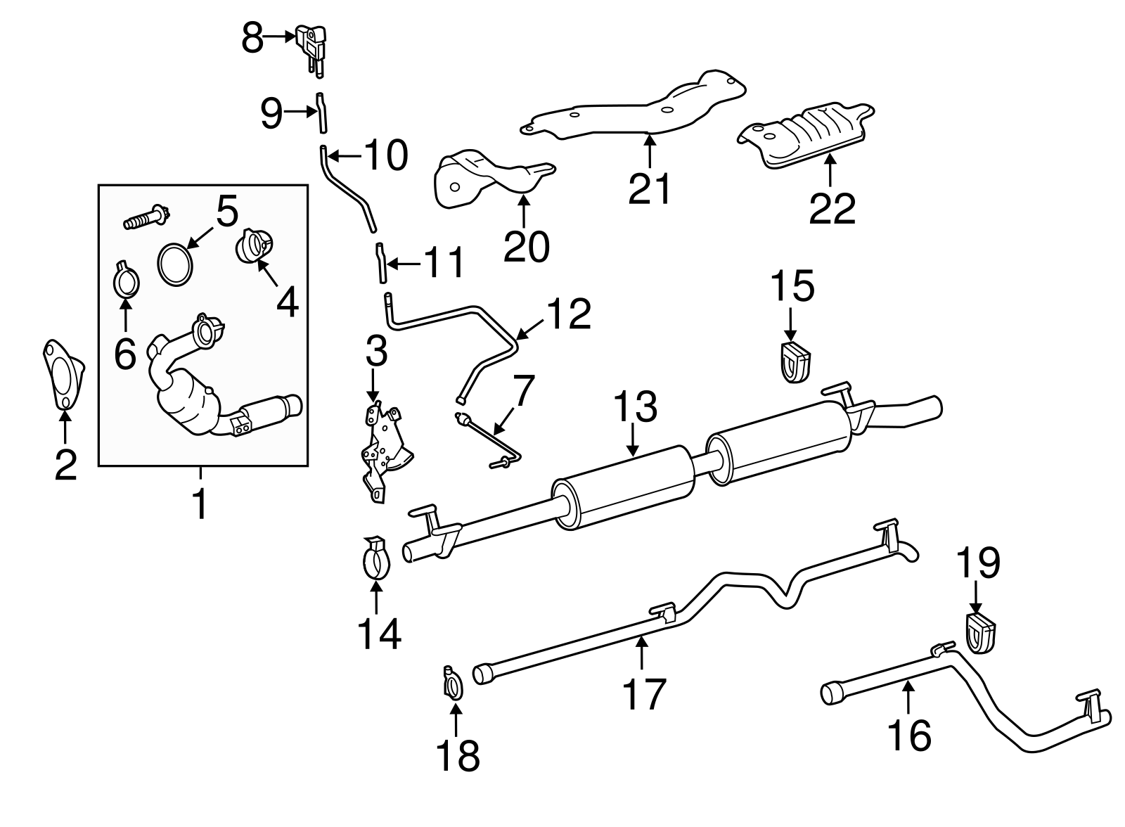 906-490-06-00-64 - Converter & Pipe 2010-2018 Mercedes-Benz | Mercedes ...