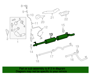 906-490-61-81 - Muffler & Pipe For 2010-2021 Mercedes-Benz | Mercedes ...