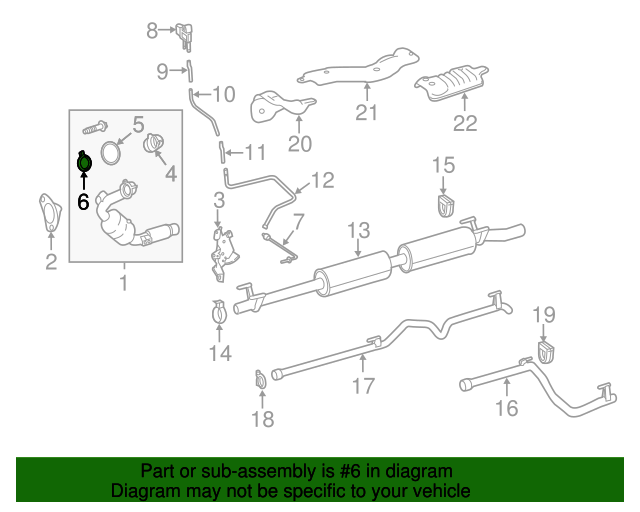2007-2021 Mercedes-Benz Pipe Clamp F Exhaust Sys 203-490-06-41 ...