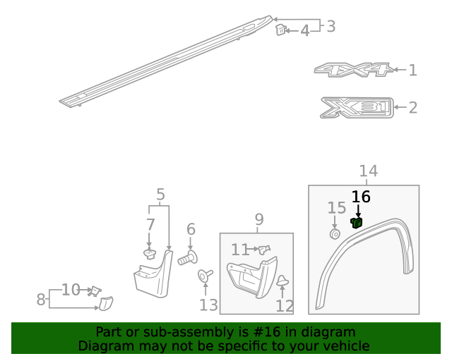 2011-2024 GM Multi-Purpose Clip 15864780 GM | GMPartsDirect.com