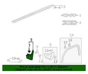2019-2023 GMC Sierra 1500 Black Rear Driver Side Tire Front Air ...