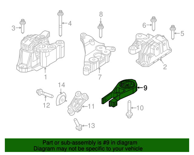 2015-2020 Ram ProMaster City Rear Mount 68320796AA | TascaParts.com