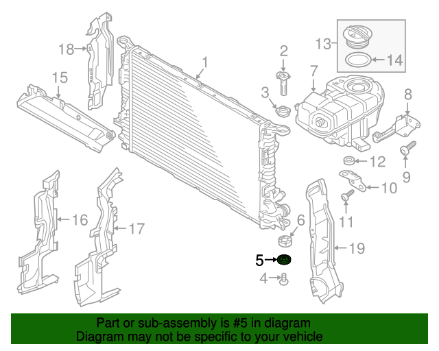 4H0-121-268-A - Radiator Insulator 2014-2018 Audi RS7 | AutoNationParts.com