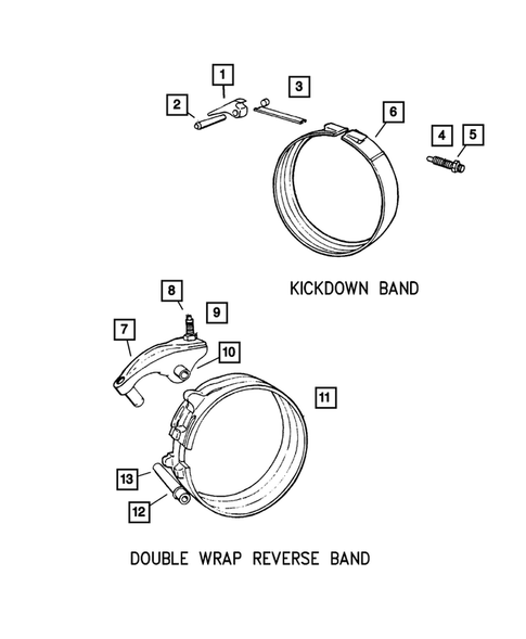 Bands, Reverse and Kickdown for 2002 Jeep Grand Cherokee | DodgeParts.com