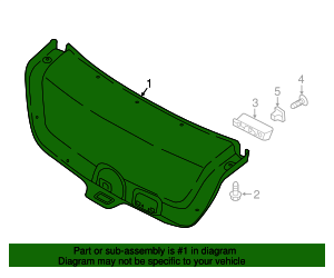 2017-2018 Hyundai Elantra Trunk Lid Trim 81750-F2000-TRY | Retail ...