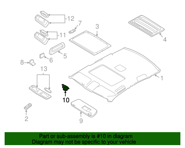 Genuine BMW 51-16-9-151-526 | Sun-Visor Bracket | FREE Shipping on Most ...