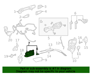 69205-06120-C0 - Handle, Inside - 2018-2023 Toyota | OEM Genuine Toyota ...