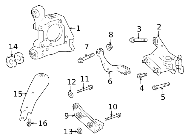 2019-2020 Infiniti QX50 Lower Control Arm 551B1-5NA0B | INFINITI Parts ...