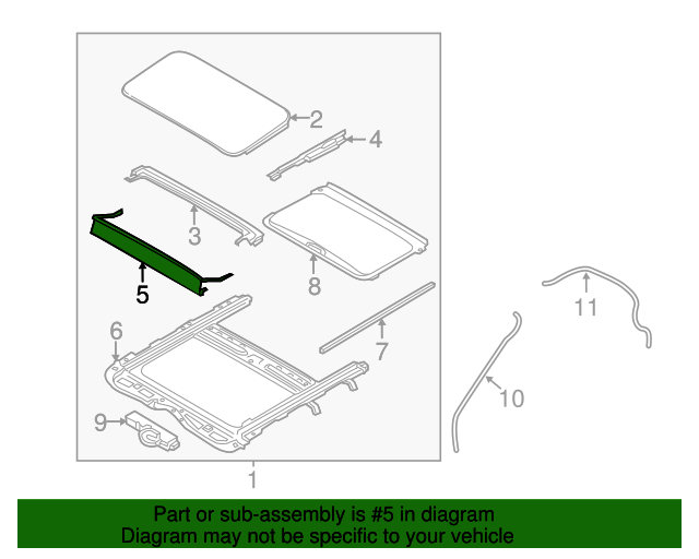 2012-2017 Kia Rio Air Deflector 81641 1W000 | OEM Parts Online