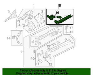 51630FJ0409P - Frame Side Member Reinforcement 2012-2018 Subaru | Bam ...