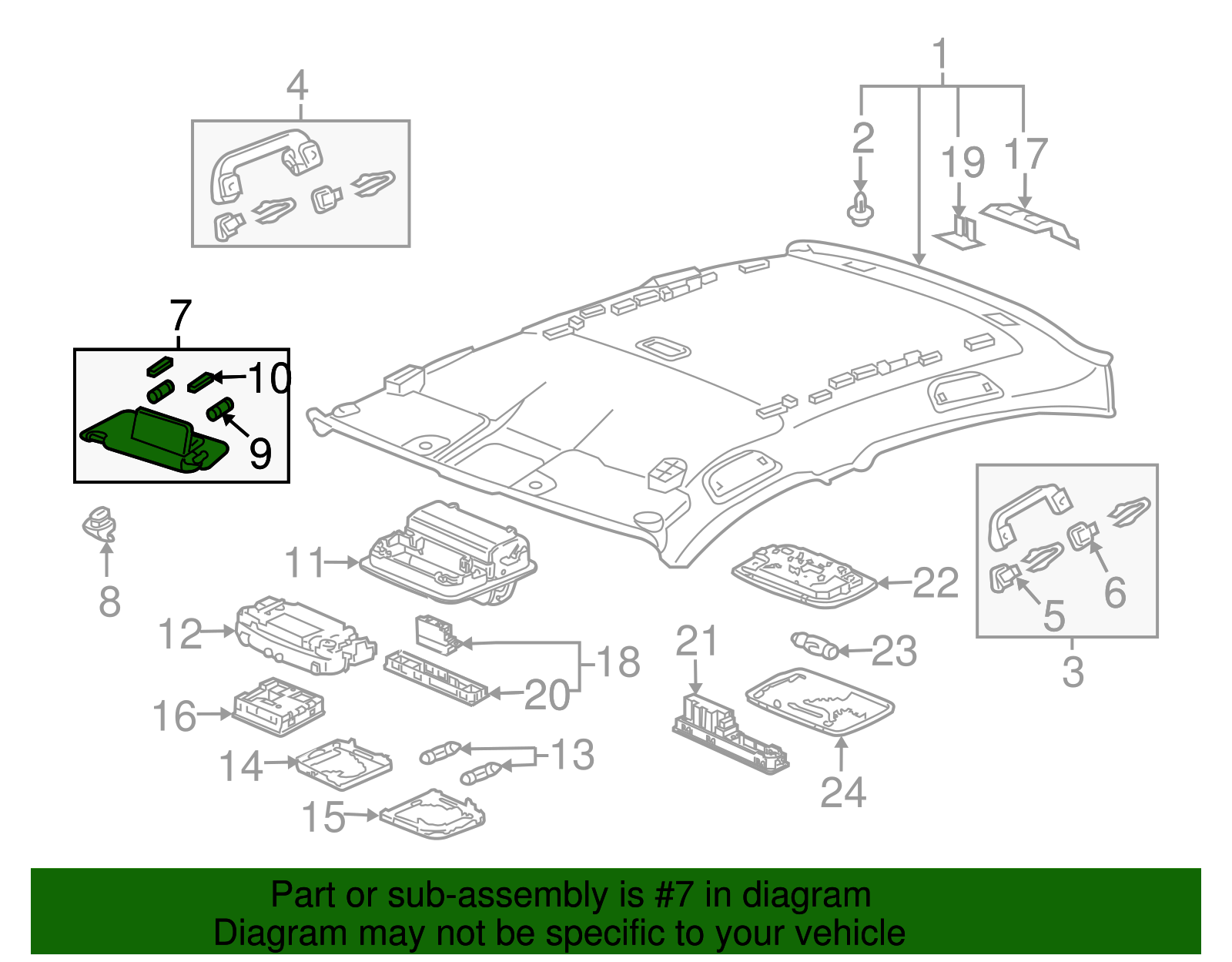 2013-2017 Honda Accord Sun-Visor 83280-T2F-A52ZB | OEM Parts Online