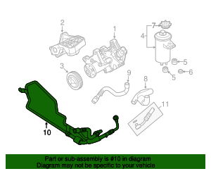 32416787042 - 2009-2013 BMW X5 Power Steering Return Hose (32-41-6-787 ...