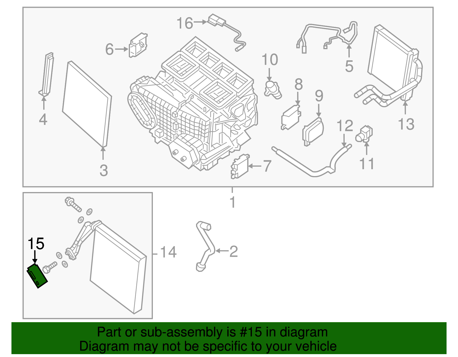 2016-2021 Nissan Expansion Valve 92200-3TA0A | OEM Parts Online