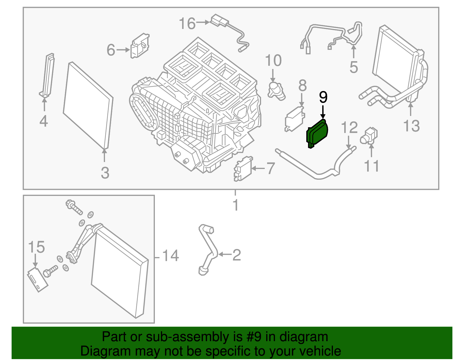 2016-2018 Nissan Altima HVAC Control Module 27760-9HS0A | Nissan Parts ...