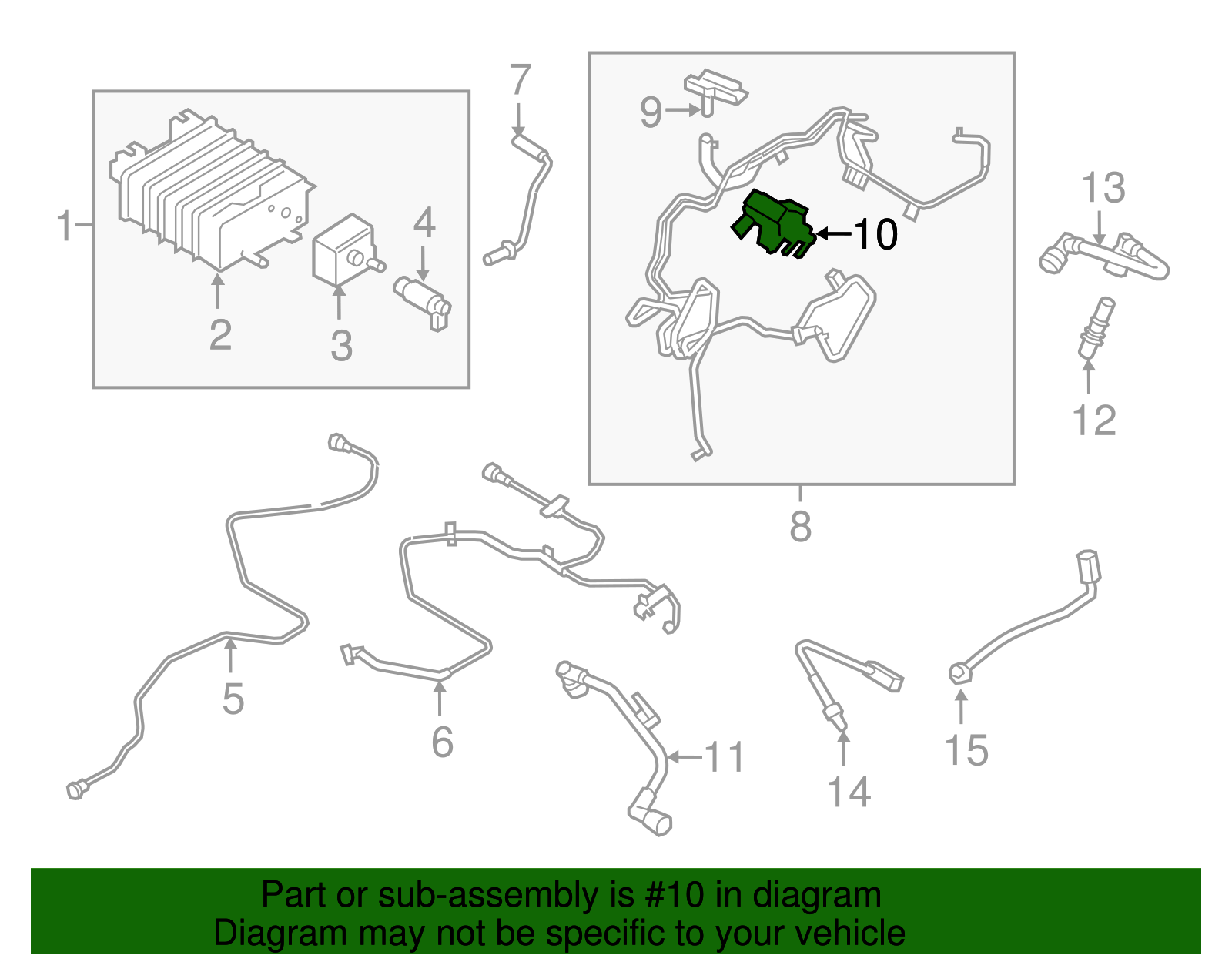 2015-2024 Ford | Egr Solenoid | FL3Z-9E882-A | Walls' Ford Parts