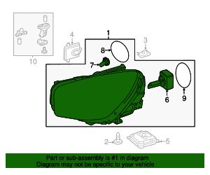 231-820-75-61 - Composite Headlamp - Left 2013-2016 Mercedes-Benz ...