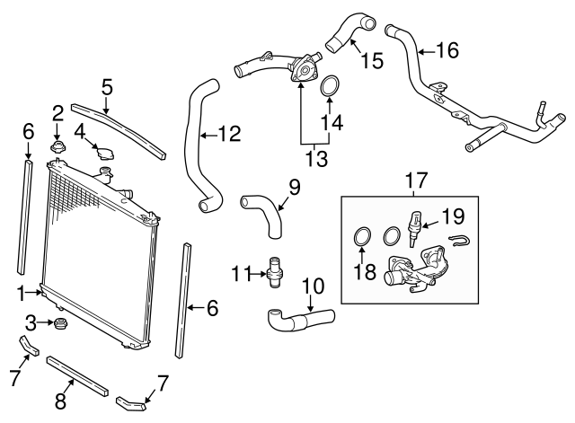 2017-2022 Toyota Water Inlet Sub-Assembly, With Thermostat 16031-31031 ...