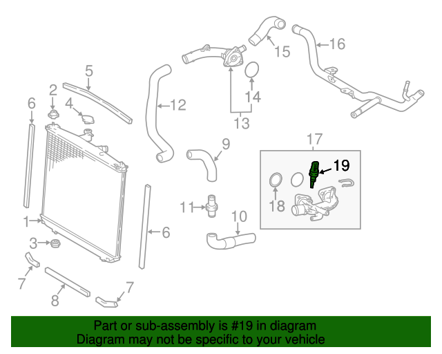 89422-47010 - Coolant Temp Sensor - 2016-2021 Toyota | OEM Genuine ...