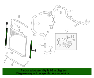 2017-2019 Toyota Highlander Side Seal 16563-0P070 | Toyota Parts Center