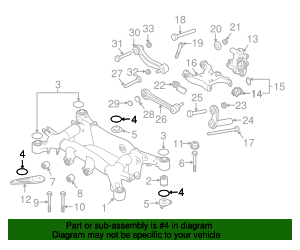 33-31-2-283-192 - Suspension Cross-Member Stopper - 2006-2010 BMW M6 ...