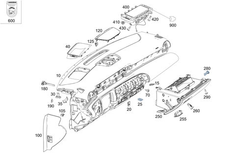 Instrument Panel and Gloves Compartment Box with Passenger Air Bag for ...