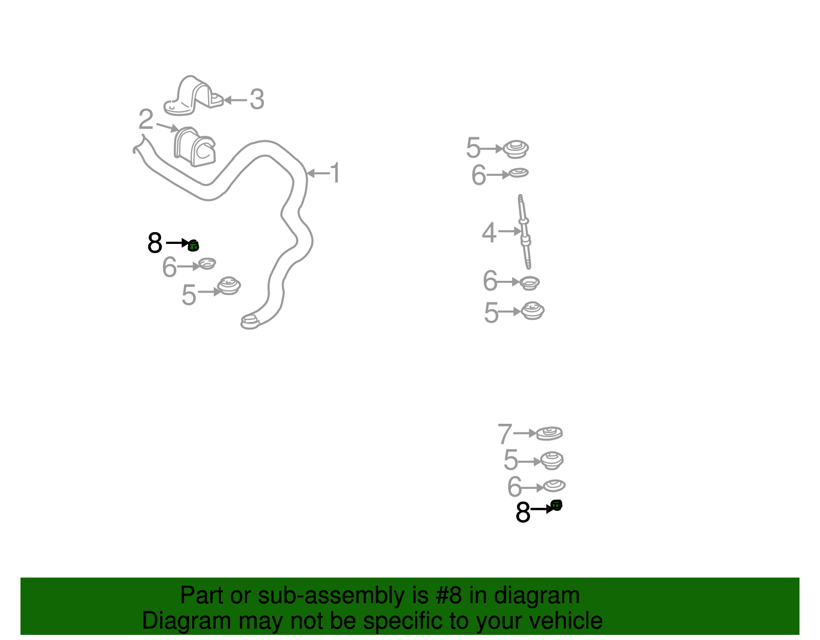 Genuine Toyota Suspension Stabilizer Bar Link Nut part# 94182-10800 for ...