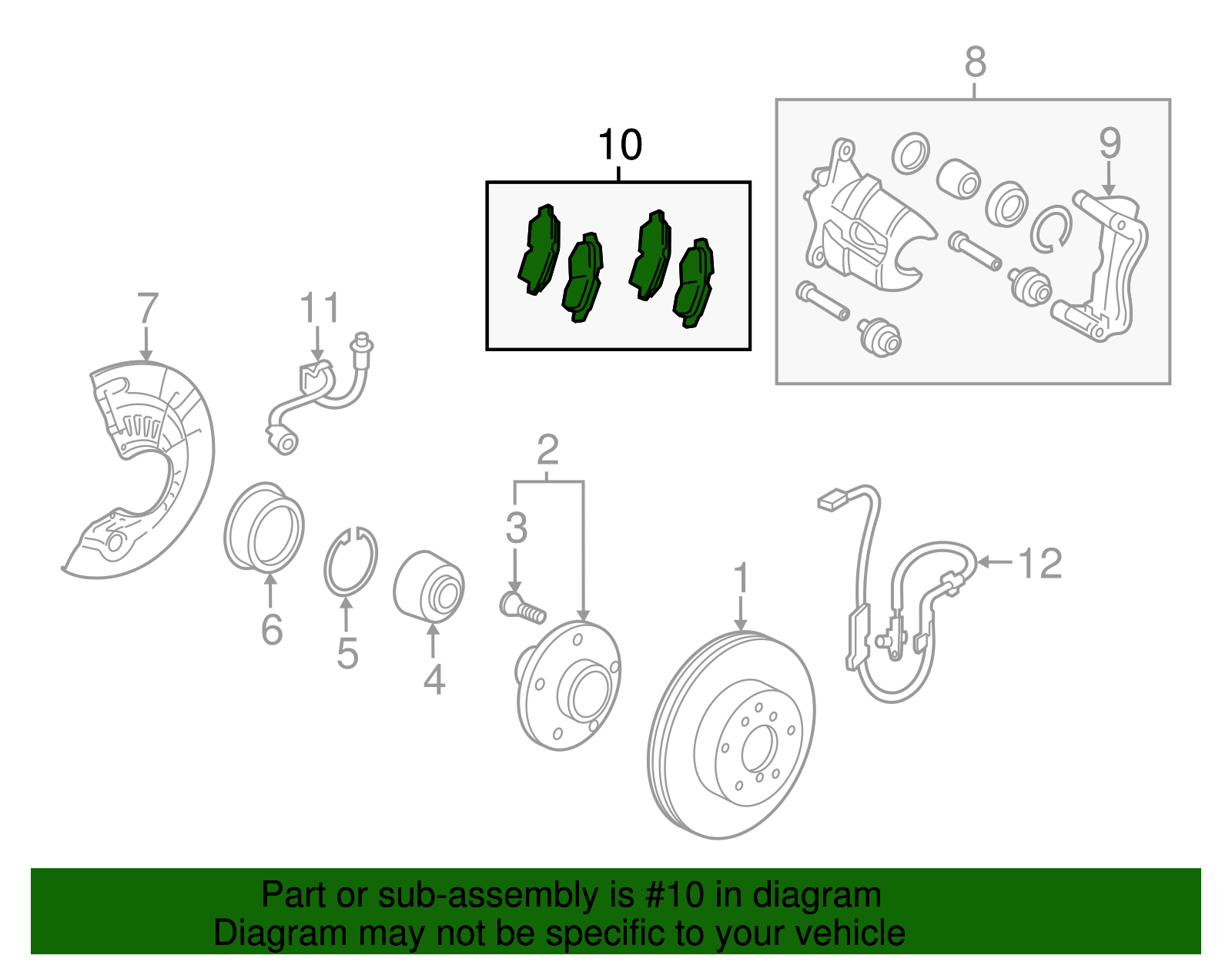 Genuine Toyota Brake Pads Front part# 04465-07010 for 2010-2017 Toyota ...