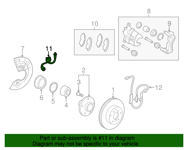 2012-2018 Toyota Brake Hose 90947-A2030 | Toyota Parts Center