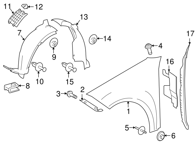 253-880-02-18 - Fender 2016-2020 Mercedes-Benz | Mercedes-Benz USA Parts