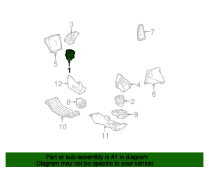 211-240-27-17 - Engine Mount 2006-2009 Mercedes-Benz | AutoNationParts.com
