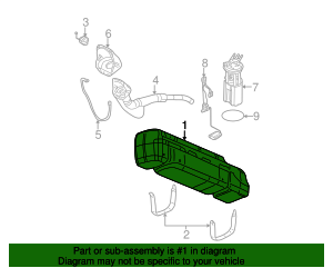2005-2010 GM Fuel Tank 15825664 | GM Parts Center