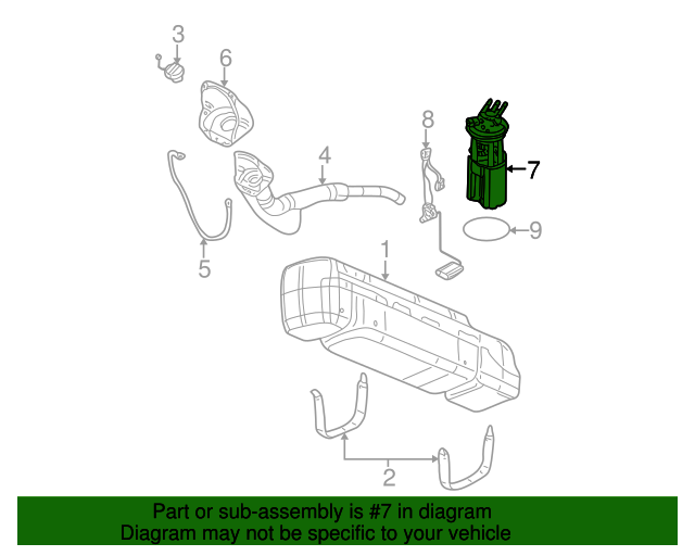 2004-2008 GM Fuel Tank Sending Unit 19331306 | GM Parts Center