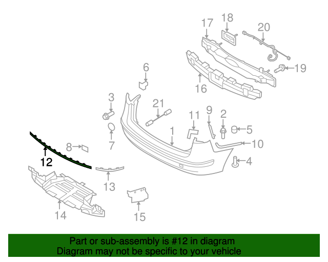 2009-2012 Hyundai Elantra Chrome Strip 86683-2L300 | OEM Parts Online