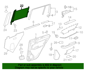 166-810-10-01 - Window Shade 2013-2019 Mercedes-Benz | AutoNationParts.com