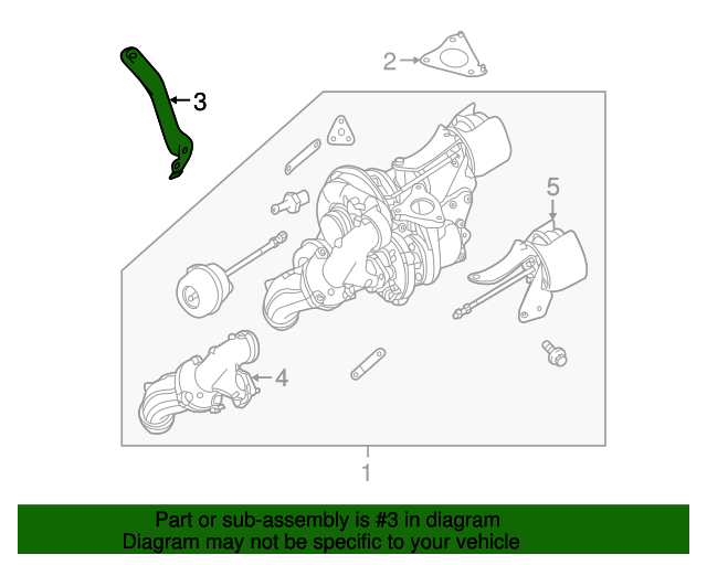 651-096-05-40 - Turbocharger Bracket 2014-2022 Mercedes-Benz | Mercedes ...