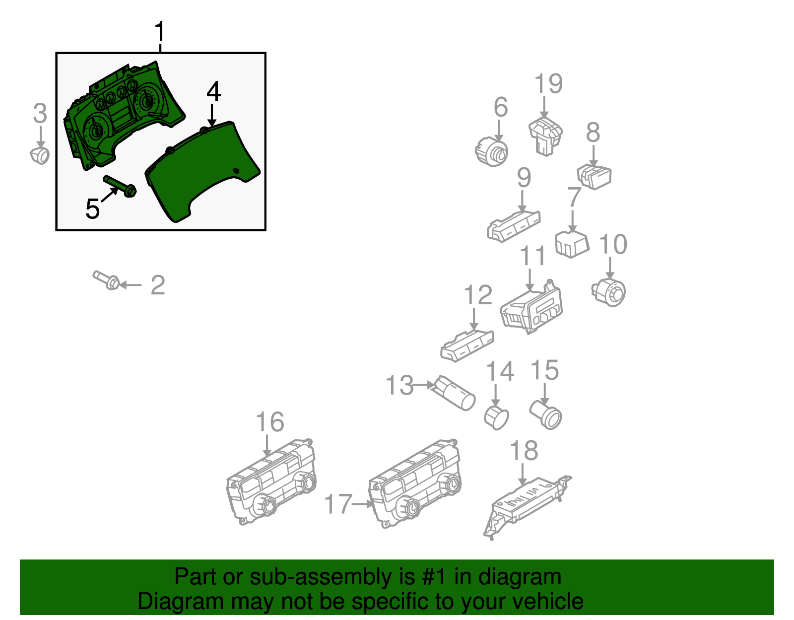 DL3Z-10849-FA - Cluster Assembly 2013 Ford F-150 | Big 3 Auto Parts