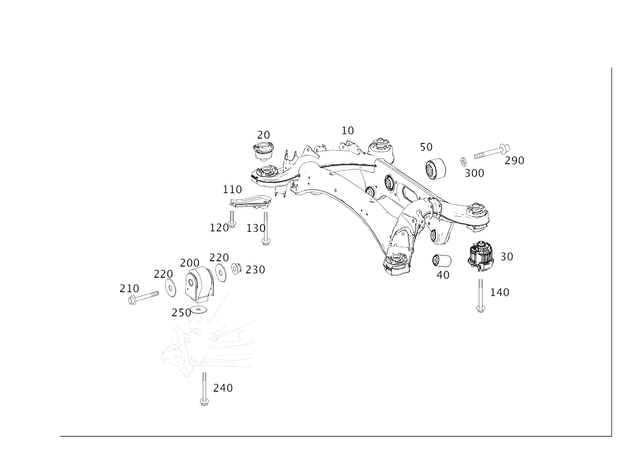 204-352-10-65 - Rubber Bushing 1995-2024 Mercedes-Benz | Mercedes-Benz ...