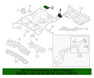 58336-WB002 - Floor Reinforced - 2020 Toyota Yaris | OEM Genuine Toyota ...