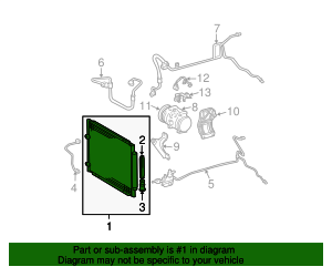 2004-2010 Toyota Sienna Condenser 88460-AZ008 | Toyota Parts Center