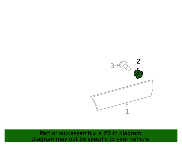 9109910100 - Molding Clip 2019-2024 Mercedes-Benz | Mercedes-Benz USA Parts