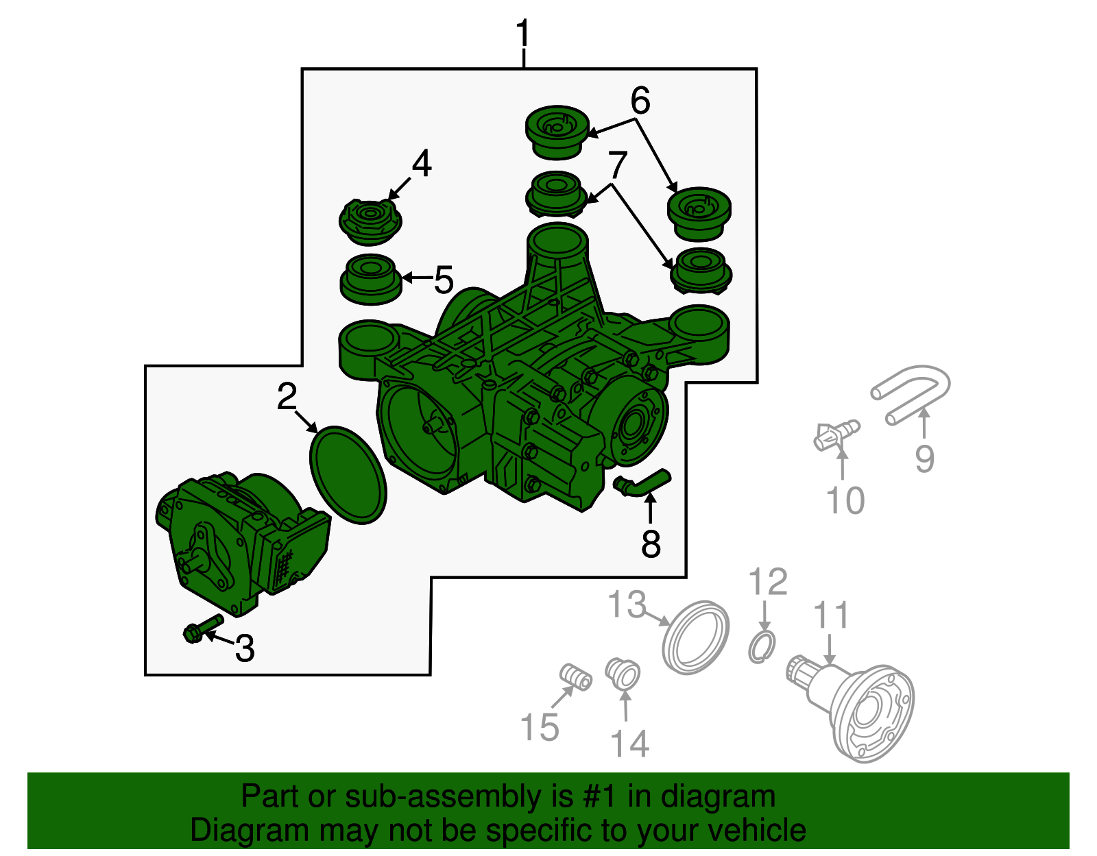 2006-2010 Audi Carrier Assembly 0AV-525-010-K | Audi USA Parts