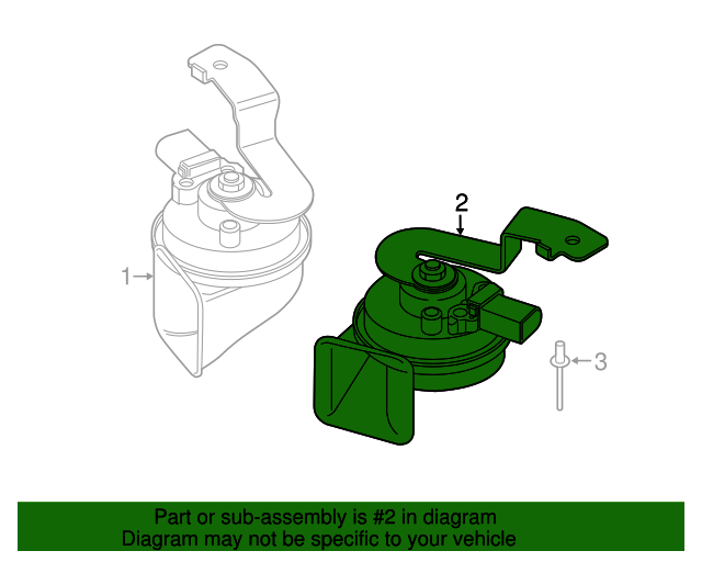 61-33-7-342-946 - Horn, low pitch 2016-2024 BMW | AutoNation Parts