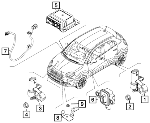 Sensors for 2016 Fiat 500X | Mopar Parts