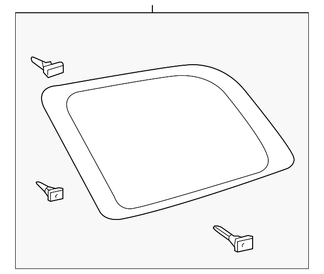 Genuine Toyota Quarter Glass part# 62720-0C050 for 2008-2022 Toyota ...