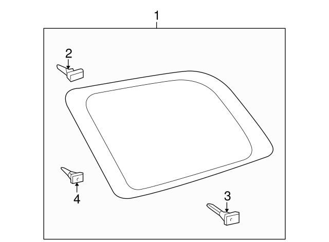 2008-2022 Toyota Sequoia Quarter Glass 62720-0C050 | Toyota Parts