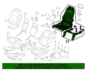 2021-2024 Honda Odyssey Seat Frame 81126-THR-L61 | OEM Parts Online