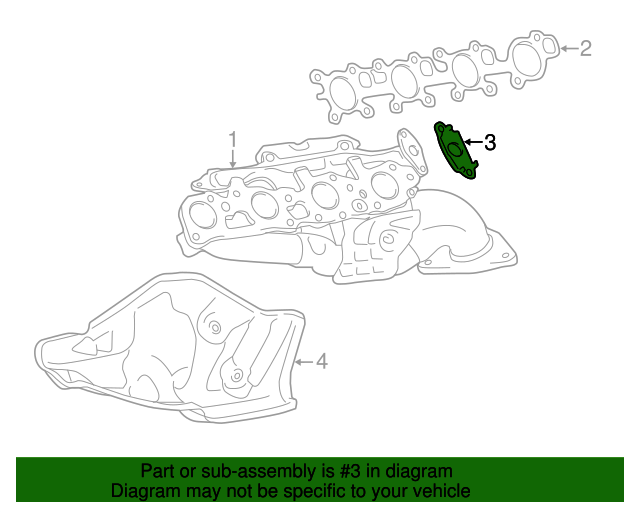 Genuine Toyota Secondary Air Injection Pipe Gasket part# 17377-0S010 ...