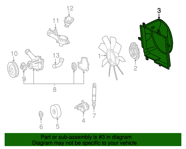 202-505-21-55 - Fan Shroud 1994-1996 Mercedes-Benz C 220 | Mercedes ...