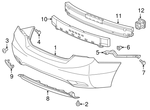 2013 honda civic rear bumper store